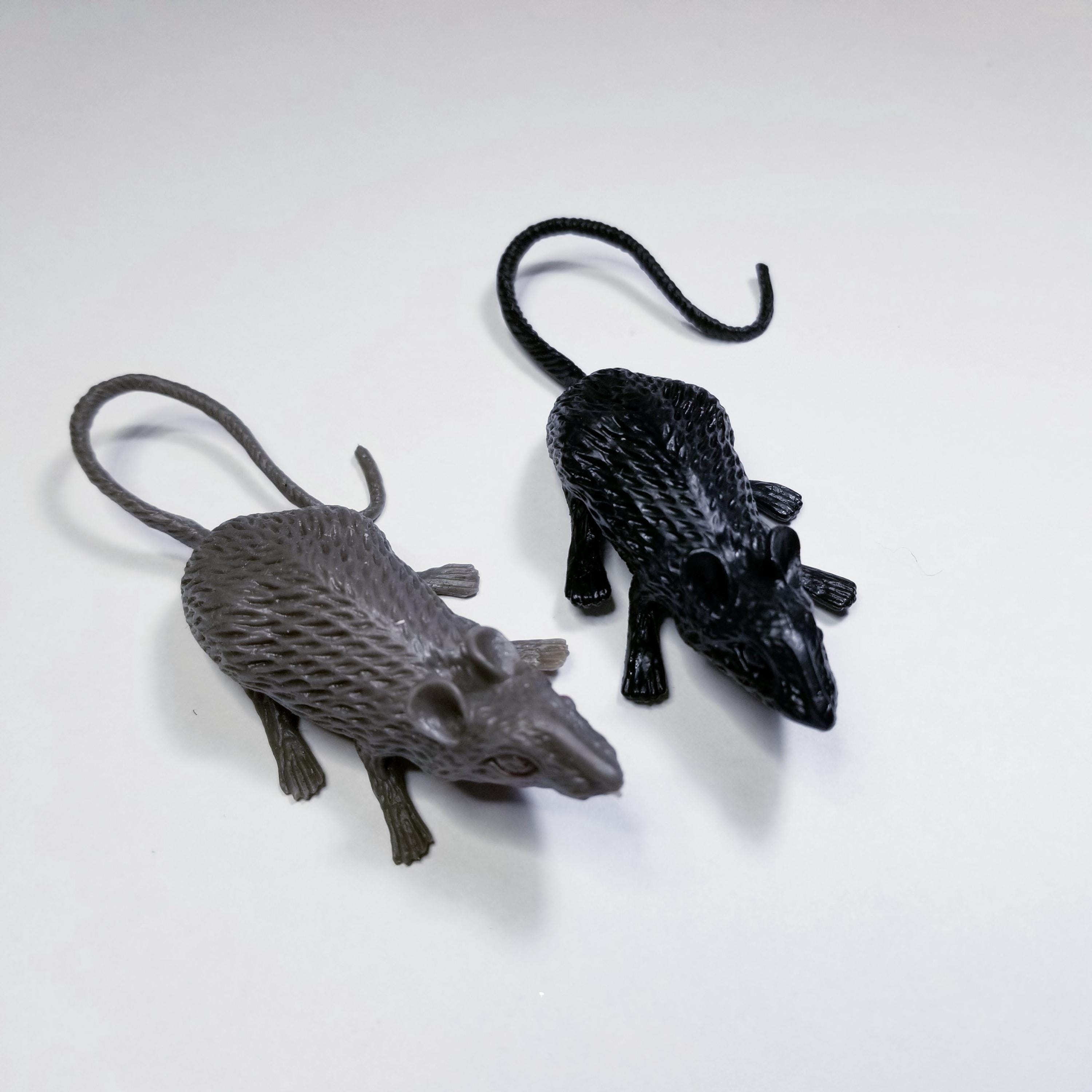 2 Rubber Rats-rubber Mice-rubber Mouse-halloween Decoration-spooky ...