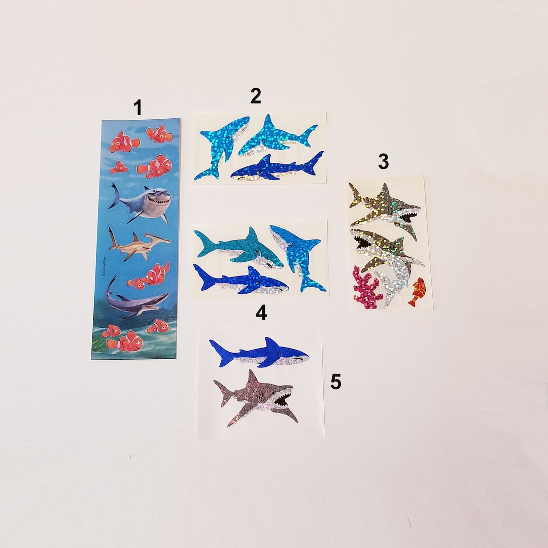 Vintage Disney Finding Nemo Stickers-shark Stickers-sandylion Stickers ...