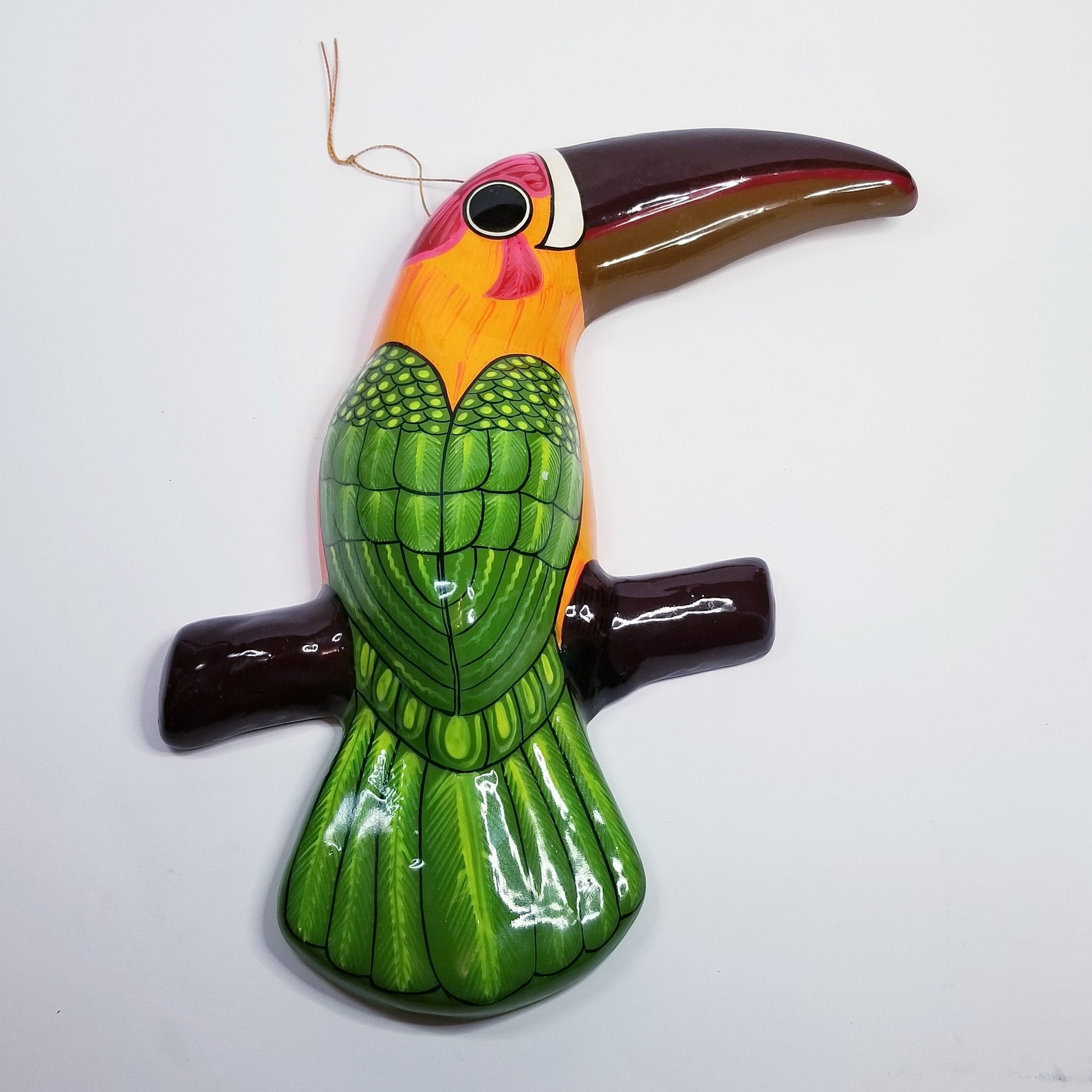 Ceramic Toucan Wall Art-ceramic Toucan Wall Hanging-tropical Jungle ...