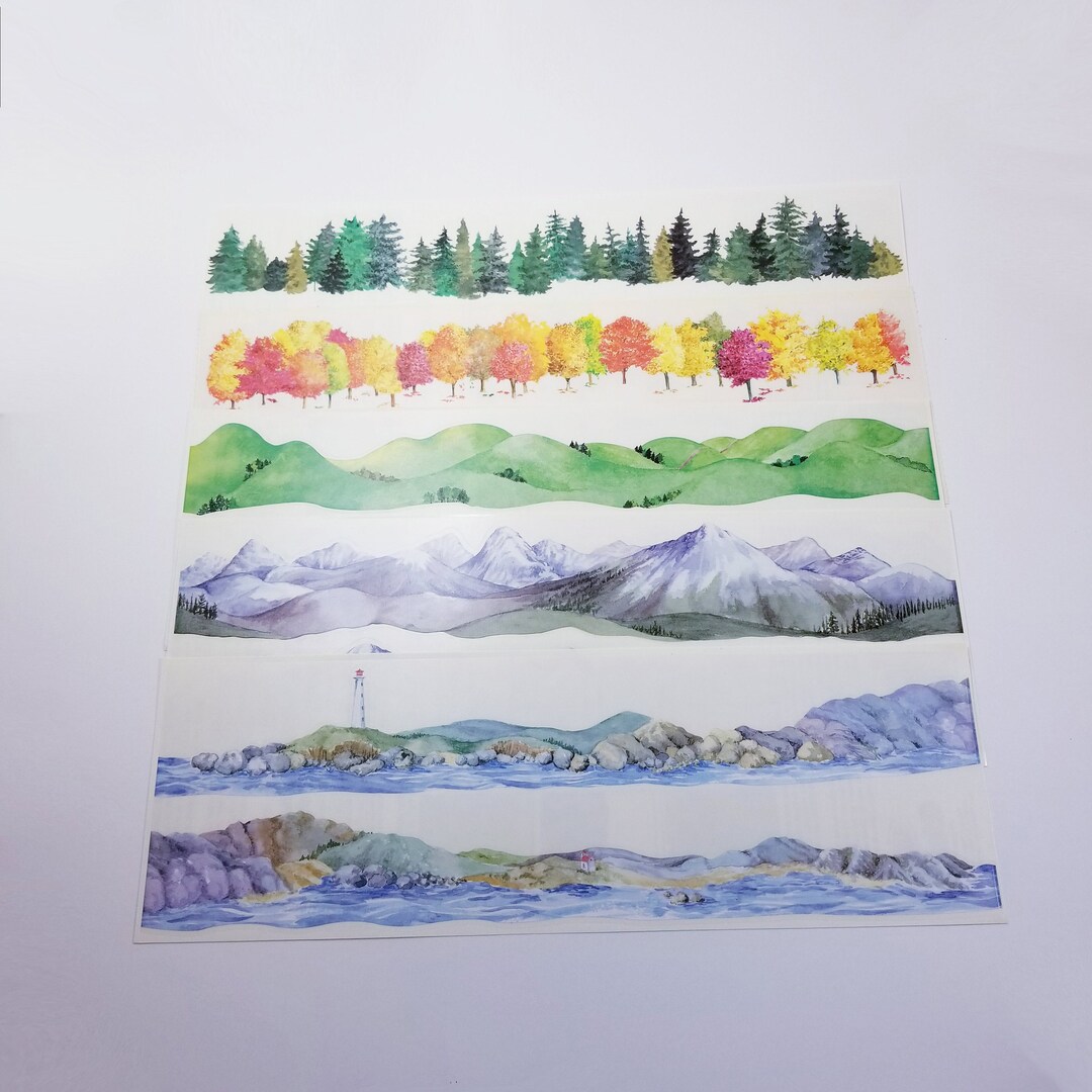 Vintage Sandylion 'horizons' Borders Stickers-scrapbook Sticker Borders ...