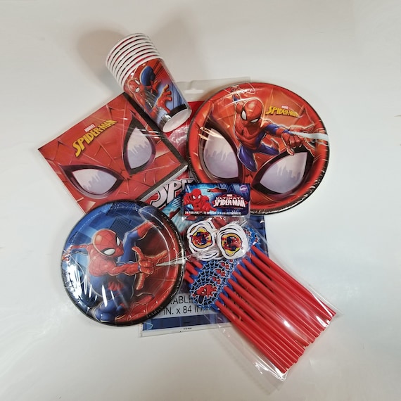 Spider-Man Party Package-Spider-Man Plates Cups Napkins | Etsy