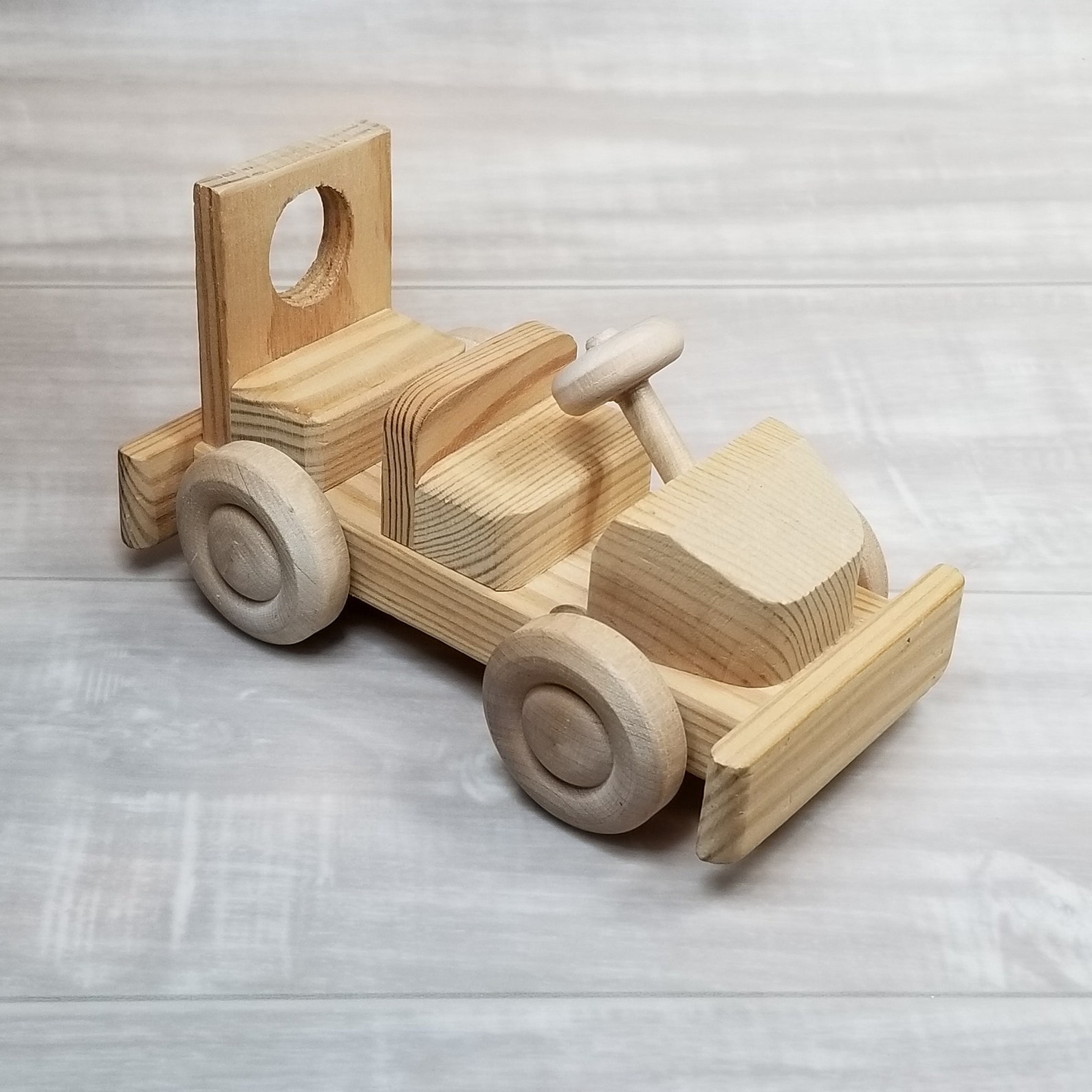 Vintage Small Wooden Car Toy-simple Push Toy Car-natural Wooden Toy Car ...