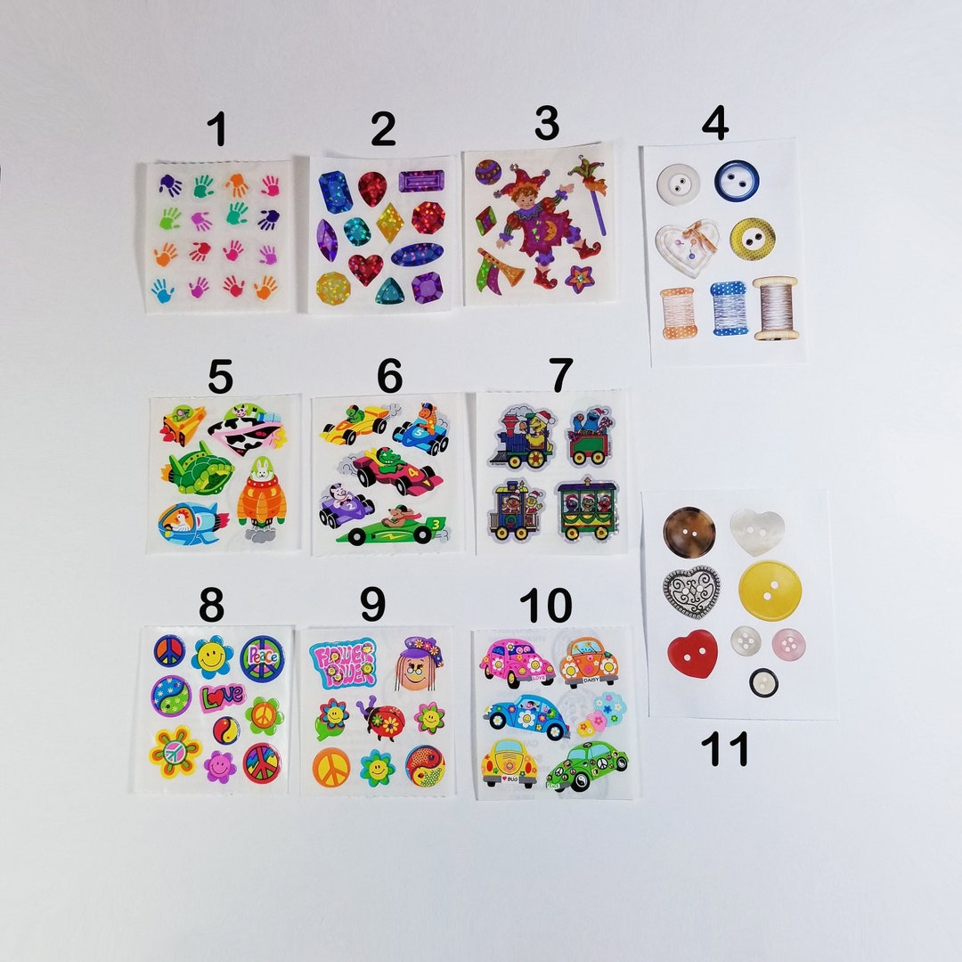 Vintage Jester Stickers-hand, Gem, Space Animals, Racing Animals ...