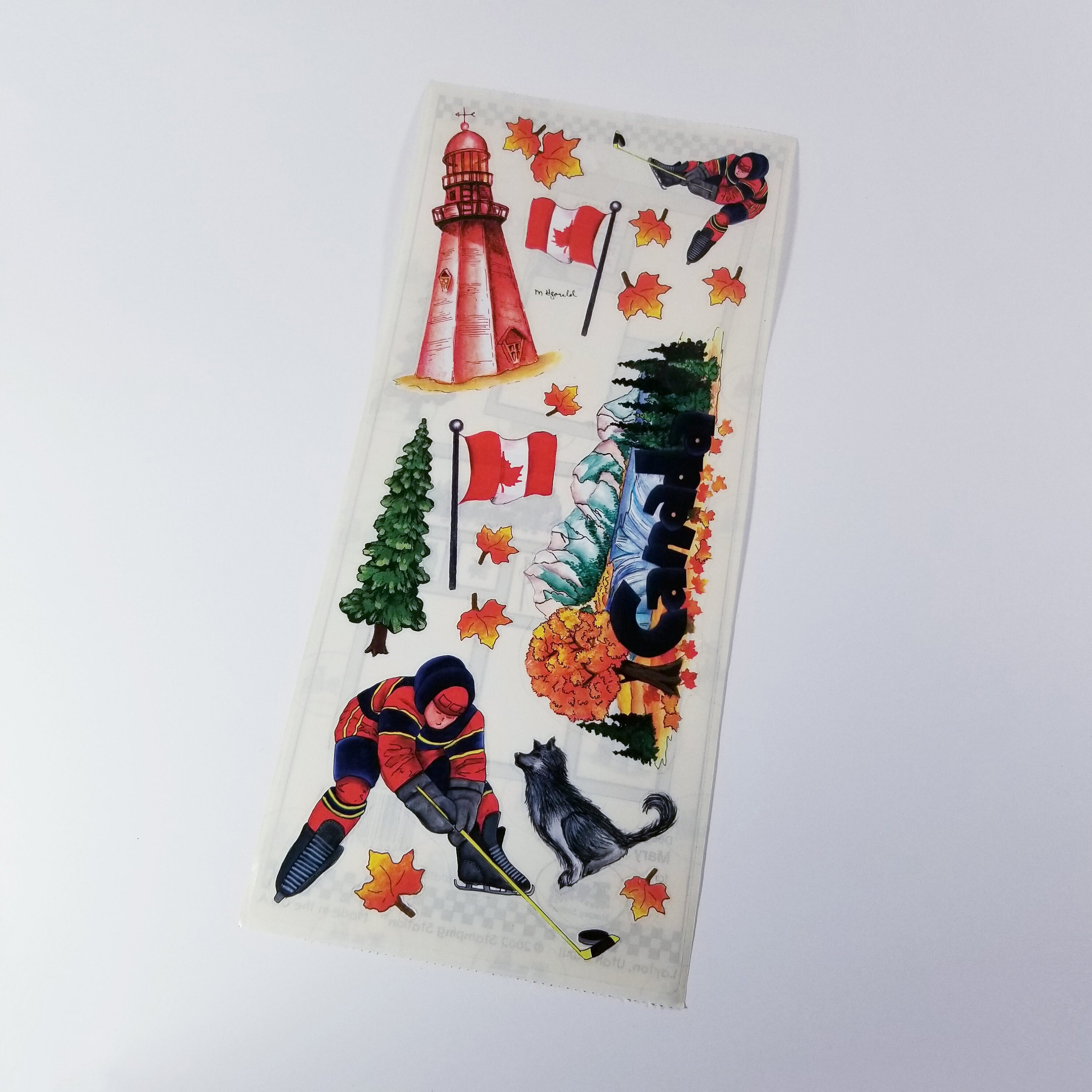 Travel Sticker Sheet-canada, Yellowstone, California, Egypt Sticker ...