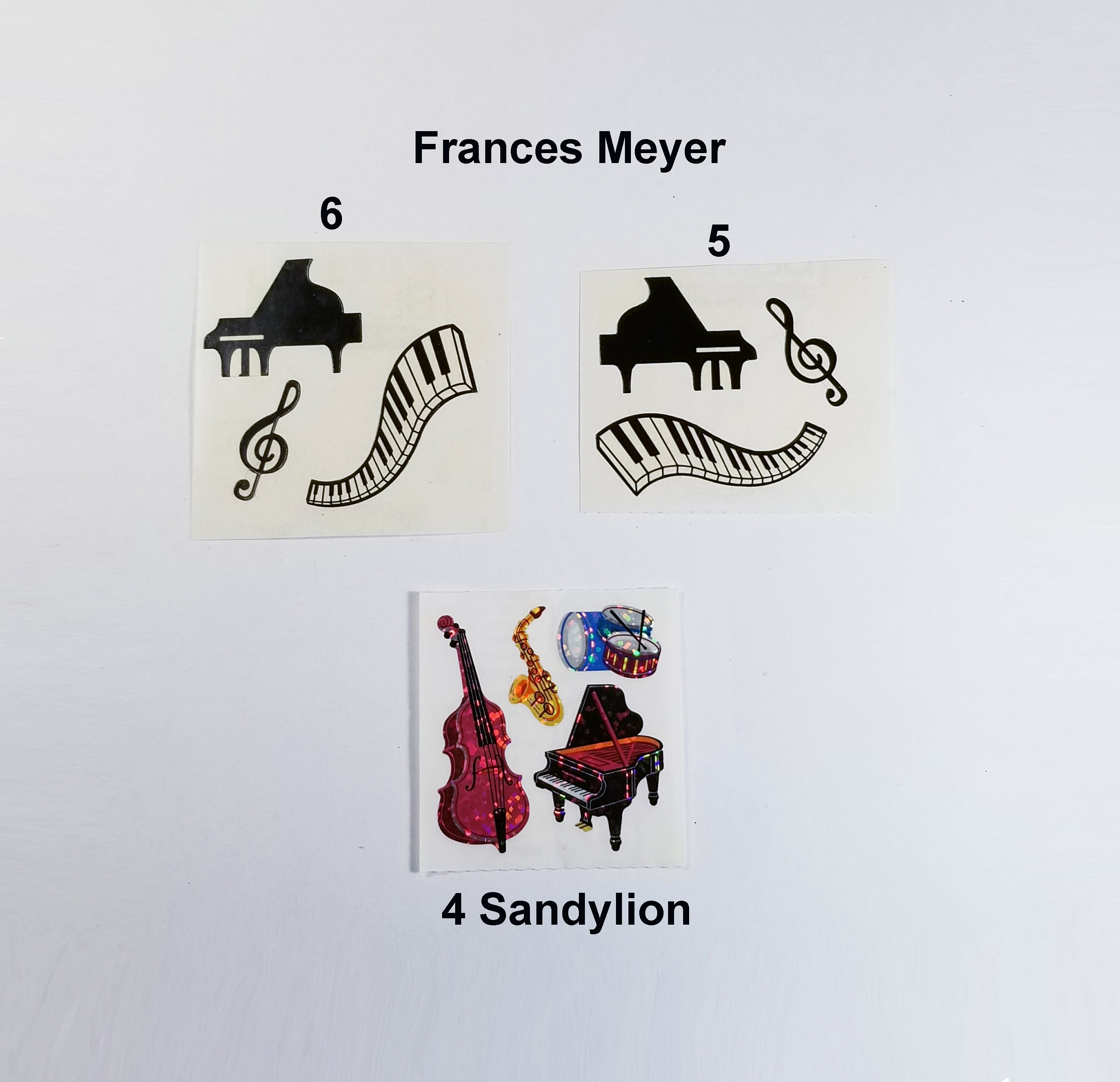 Vintage Musical Instruments Scrapbooking Stickers-scrapbook Stickers ...