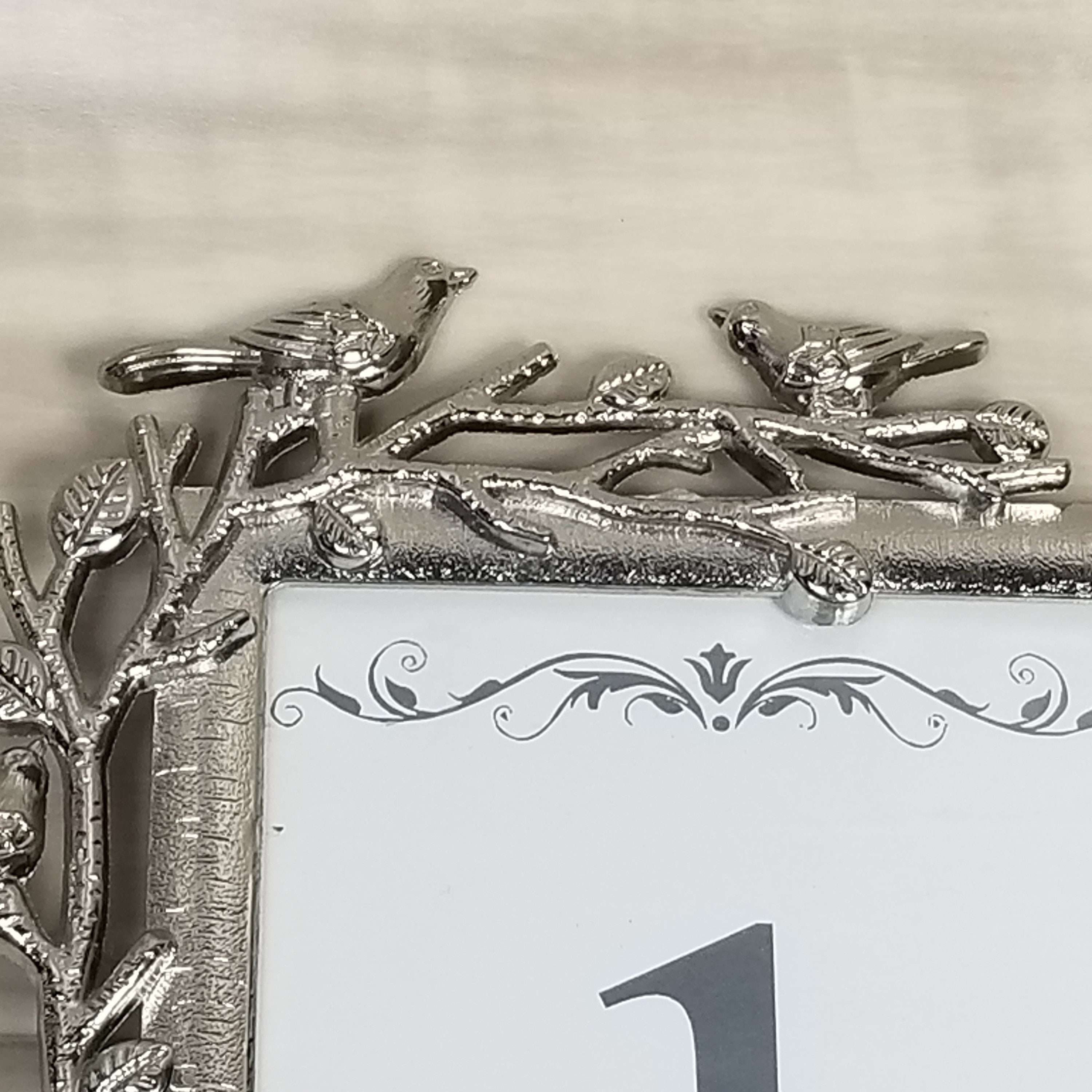 Vintage Birds Pewter Photo Frame-Birds on a branch Photo | Etsy