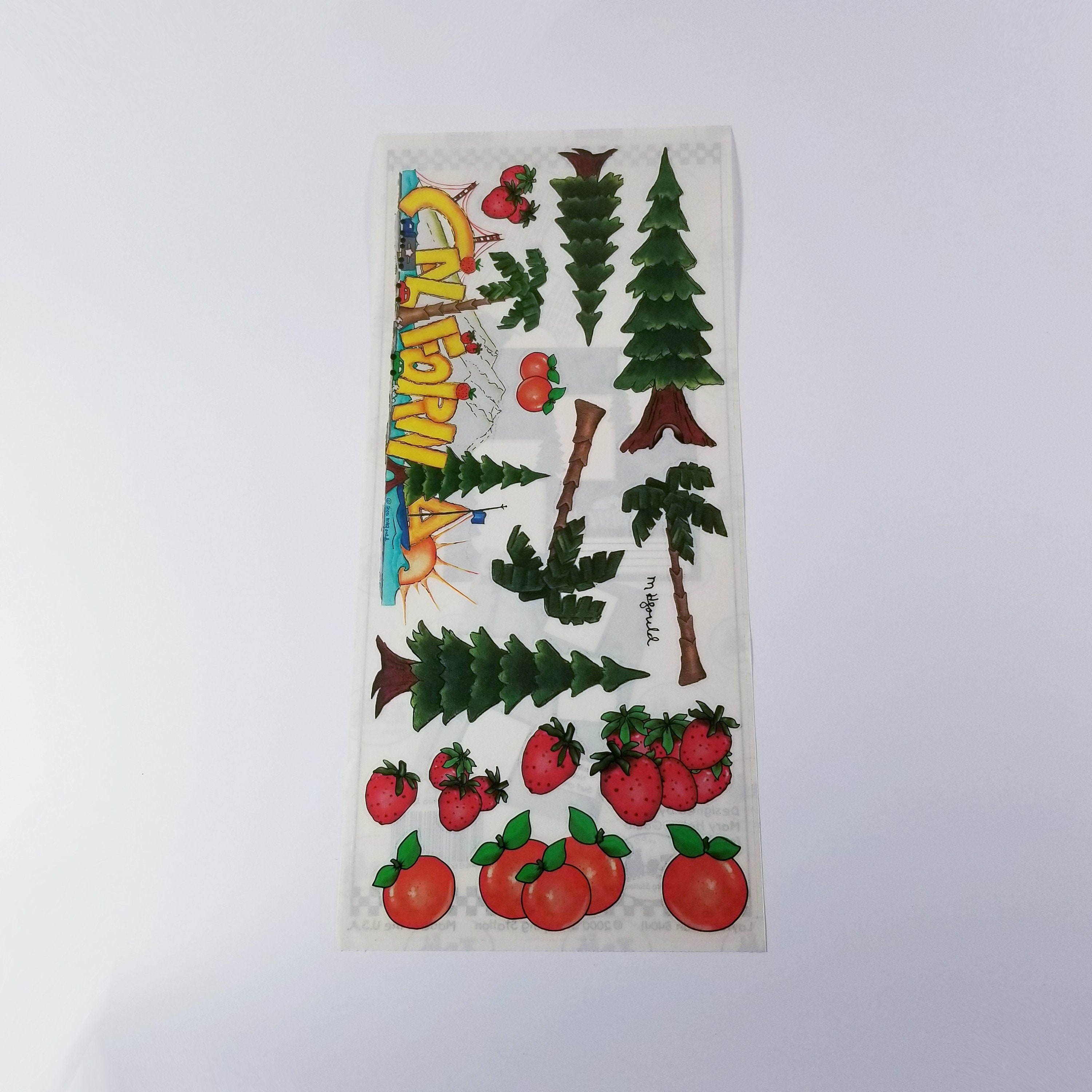 Travel Sticker Sheet-canada, Yellowstone, California, Egypt Sticker ...