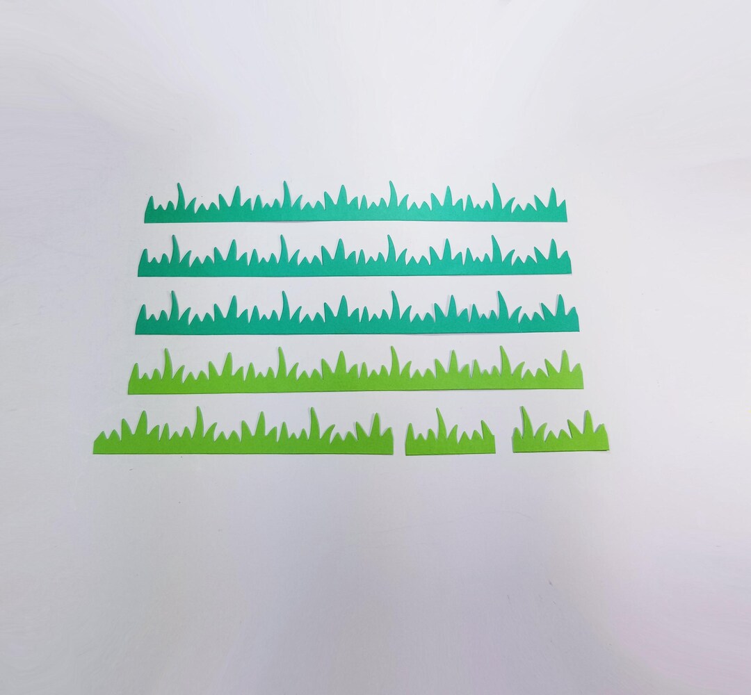 Vintage Grass Die Cuts-assorted Paper Grass Die Cuts-papercut ...