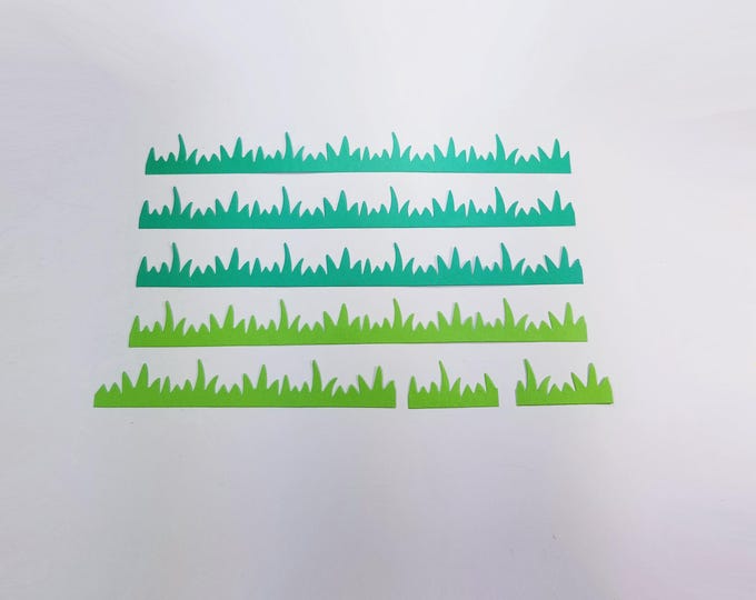 25 Pack - Paper Grass Shape, Grass Shapes, Paper Grass Cut Outs, Paper ...