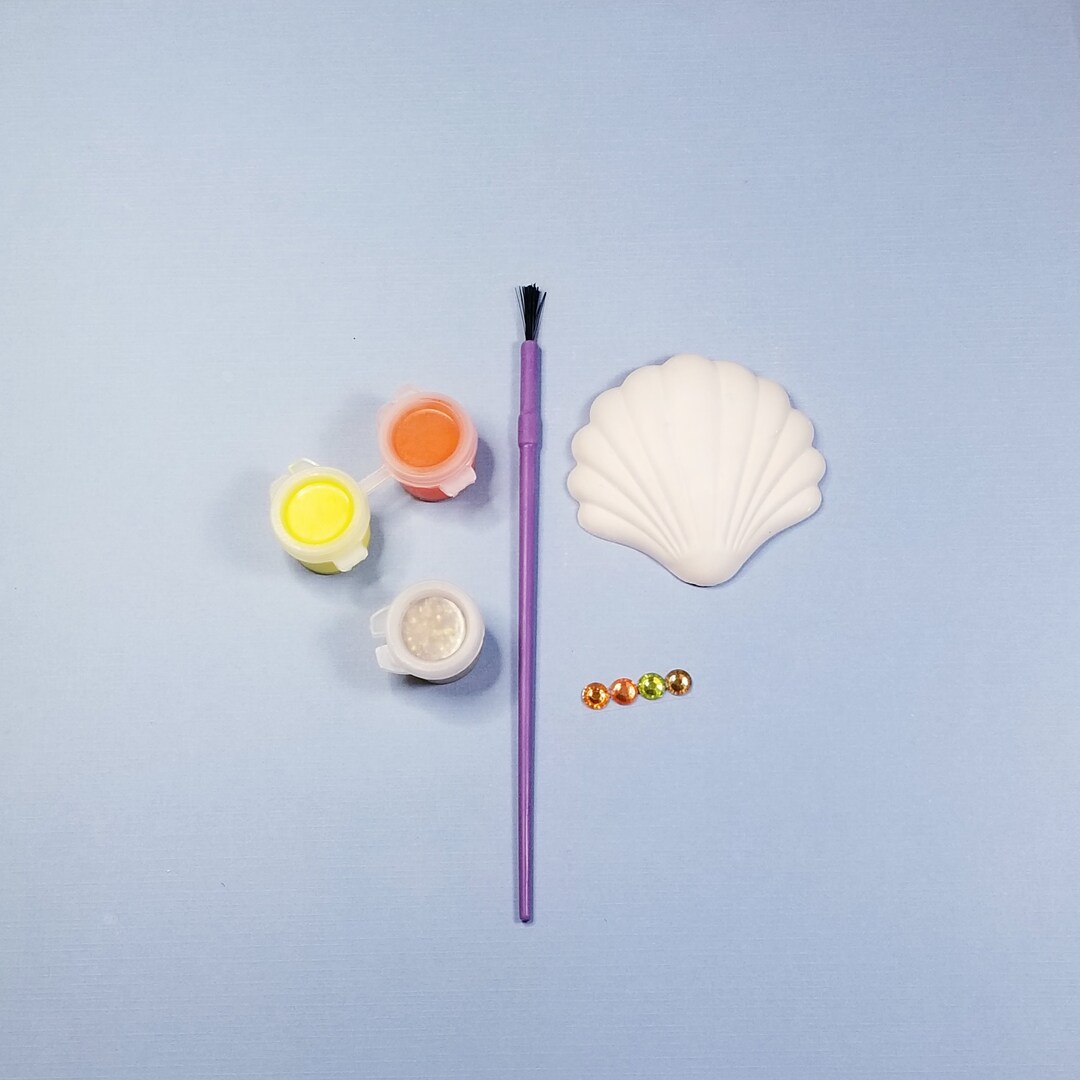 Large Scallop Seashell Paint Your Own Plaster Craft Kit-ocean Life ...