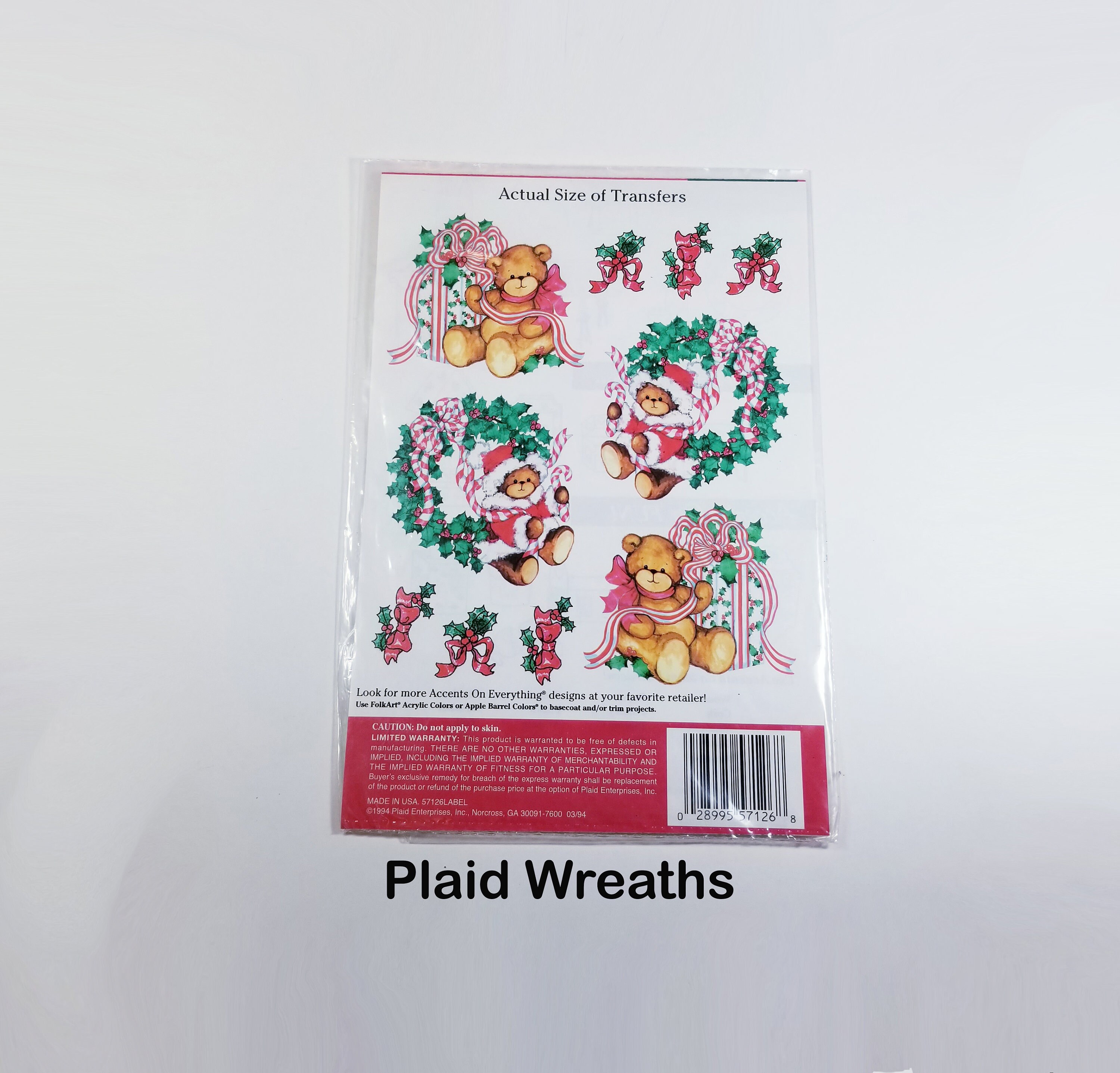 Vintage Rub-on Christmas Transfers, Rub-on Santa, Rub-on Snowflakes ...