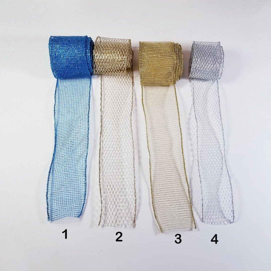 Vintage Mesh Ribbon, Glitter Net Ribbon, Ribbon for Bow, Embellish ...