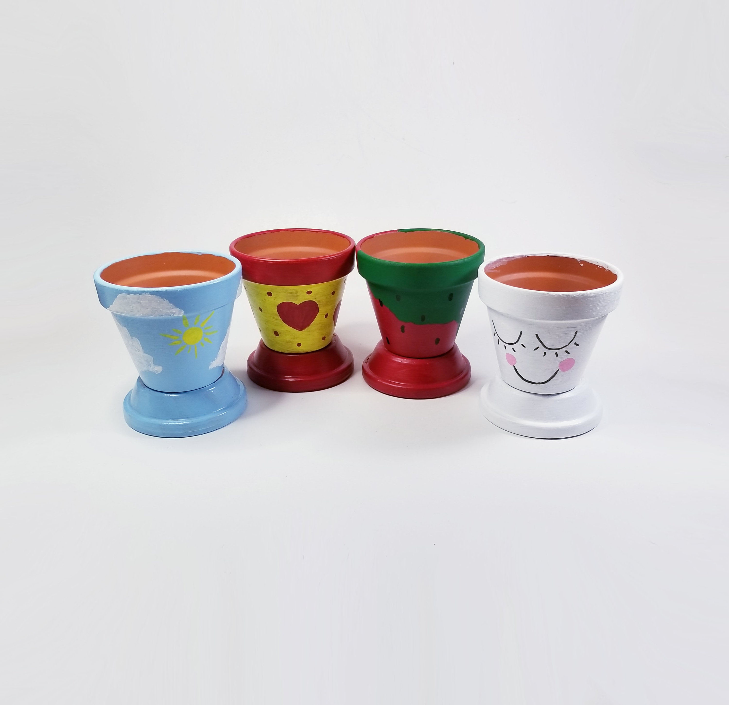 Paint Your Own Terracotta Plant Pot-flower Pot Painting Kit-diy Pot ...