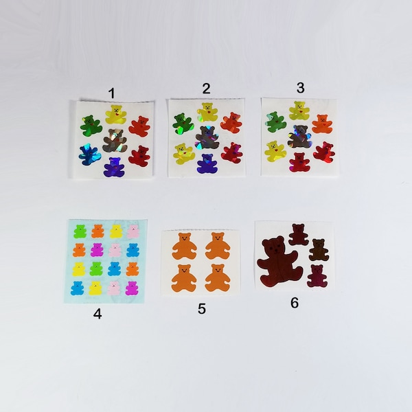 Teddy Bear Stickers - Etsy