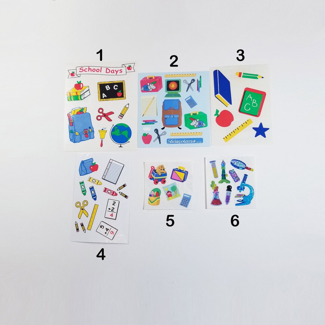Vintage School Days Stickers-sandylion Stickers-school Supplies ...