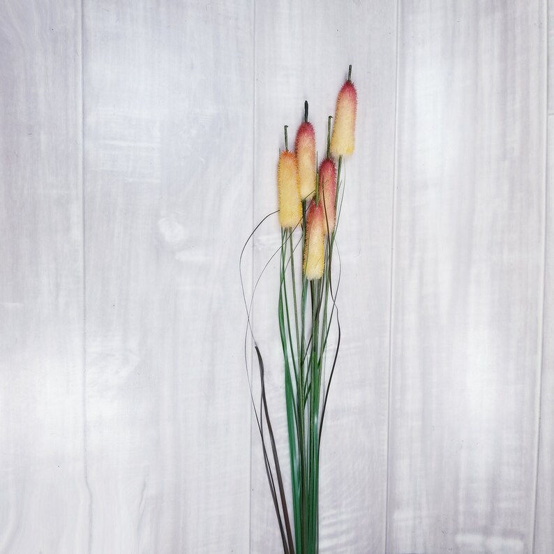 Artificial Cattails With Long Grass Spray-cattail Floral Stem-fall ...