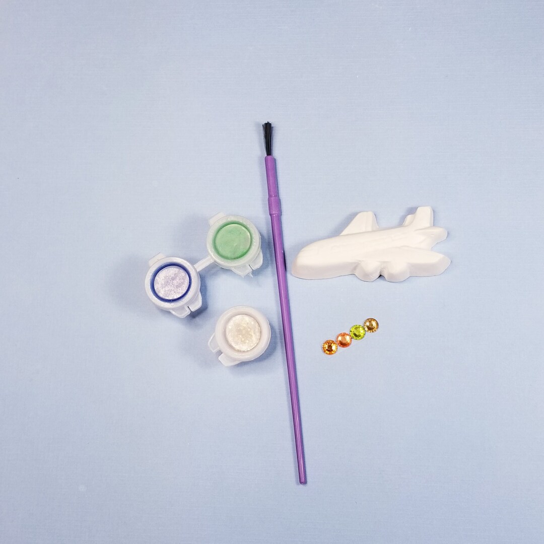 Airplane Paint Your Own Plaster Craft Kit-plane Paint Your Own Craft ...