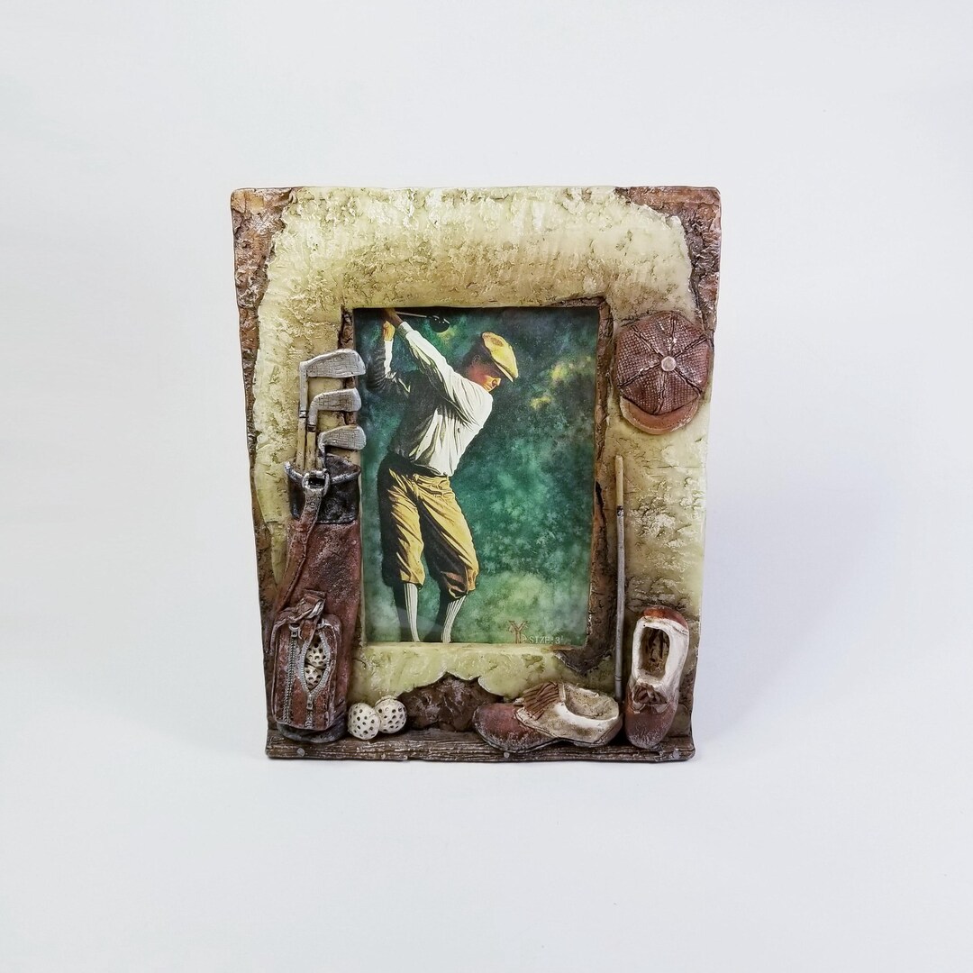 Vintage 3D Golf Resin Photo Frame-golf Theme Picture Frame-golf Theme ...