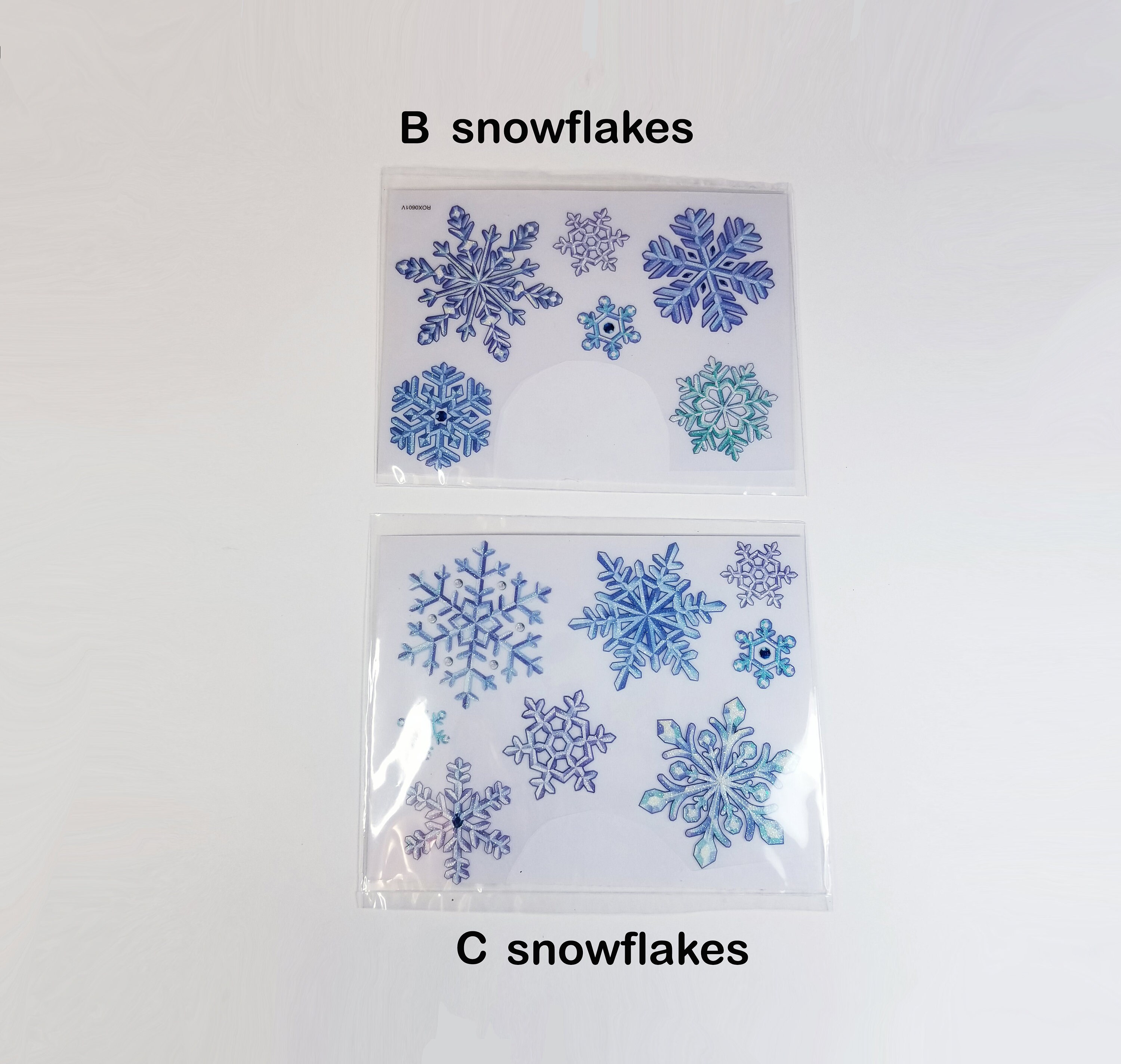 Vintage Rub-on Christmas Transfers, Rub-on Santa, Rub-on Snowflakes ...