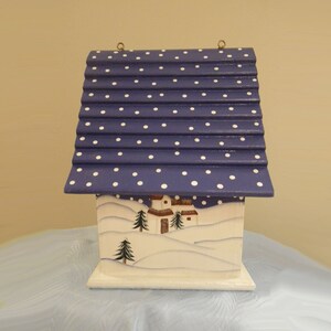 Wooden Bird House Santa Theme-outdoors Garden Yard Patio Bird House ...