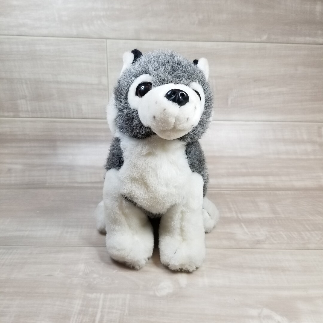 Vintage Husky Dog-plush, Stuffed Husky-stuffed Animal-stuffed Toy-gifts ...