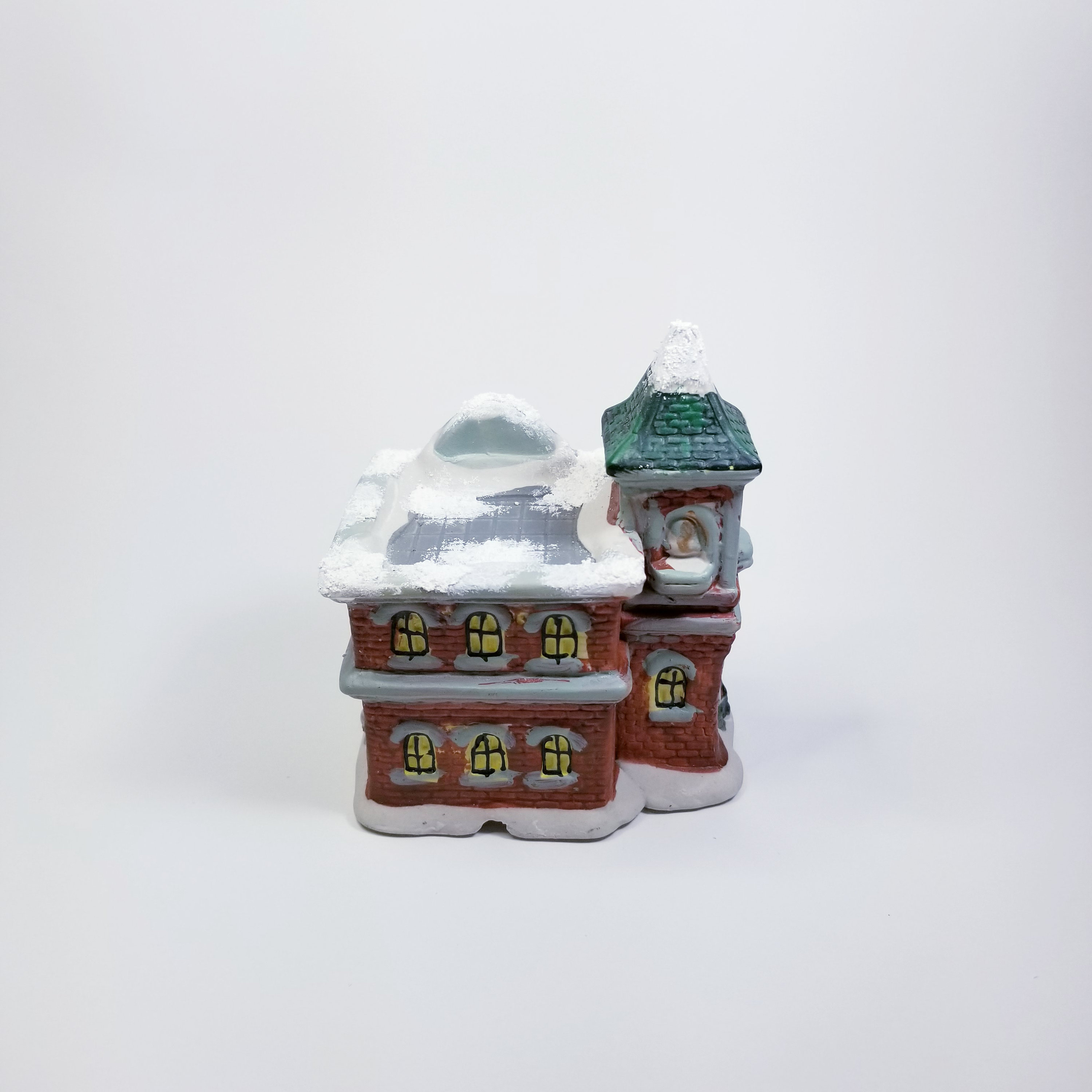 Vintage 'fire Station' Porcelain House-miniature Christmas Village ...
