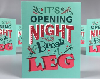 Break a Leg Card - Etsy
