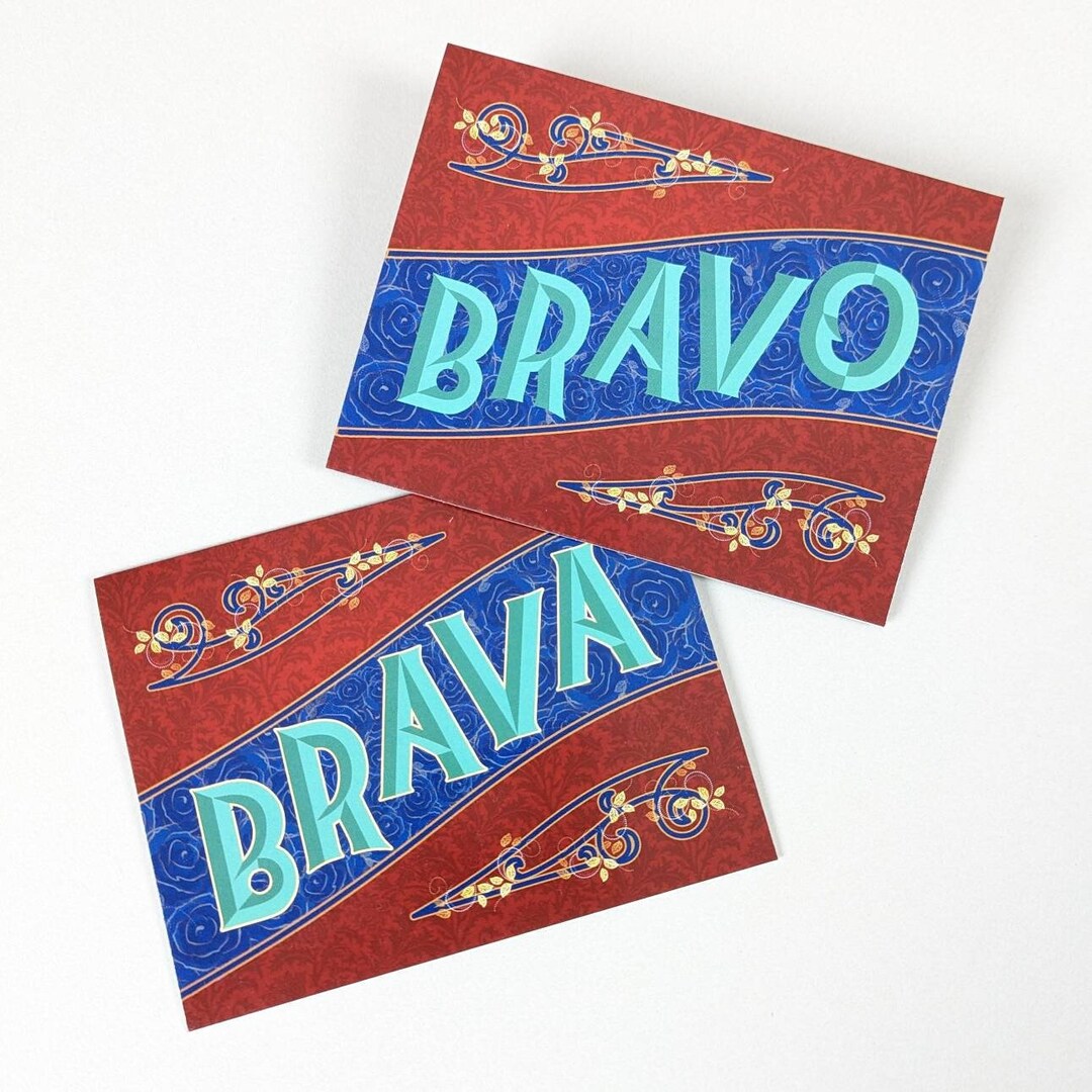 Bravo/brava Cards - Etsy