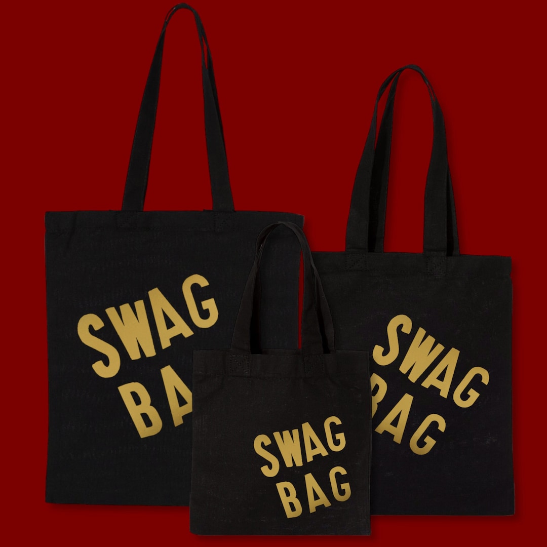 Swag Bag Metallic Gold Party Favor Canvas Tote Bags | Party Gift Bag ...