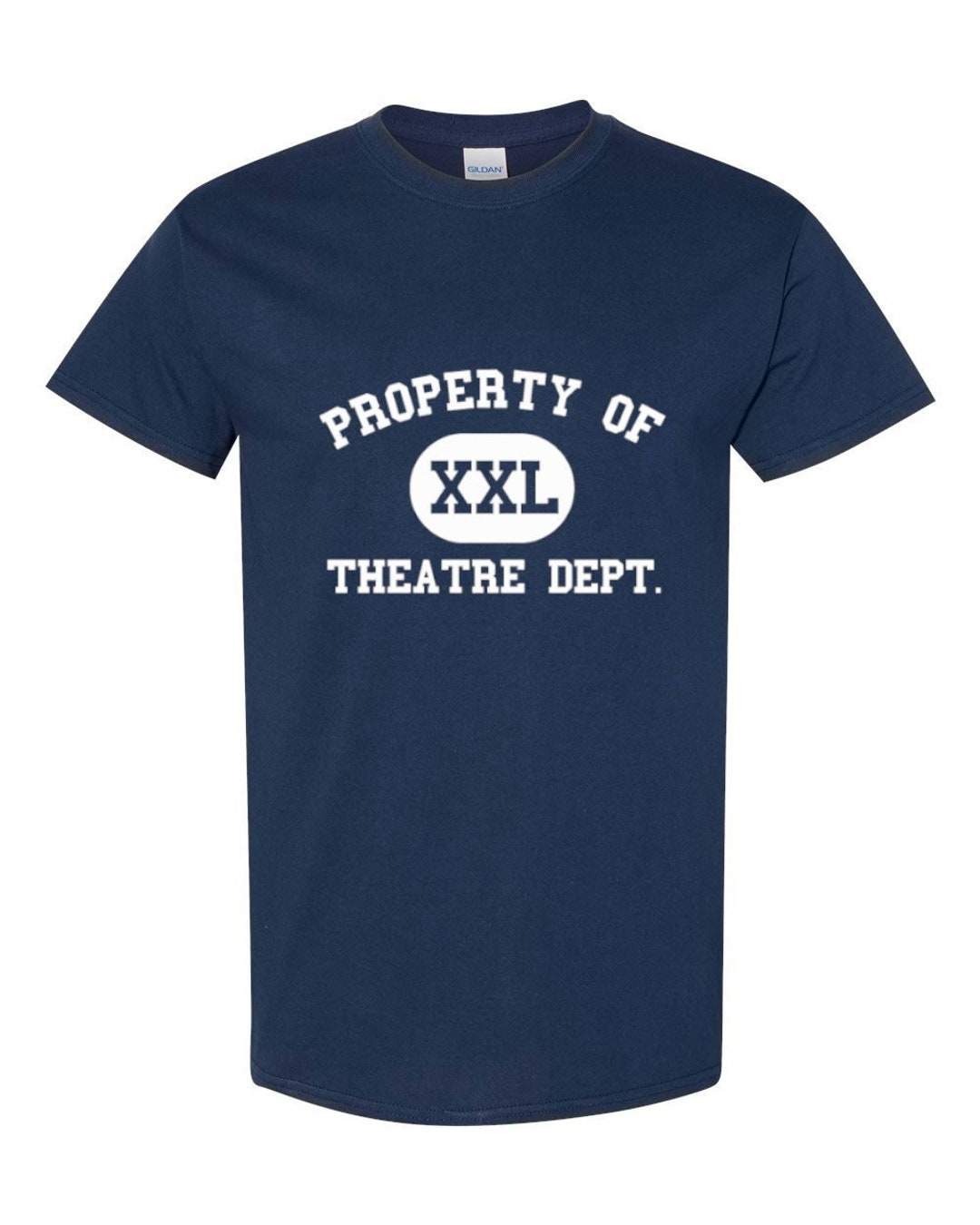 Theatre Dept Navy Blue Tee Shirt | Vintage Athletic Tee for Actors and ...