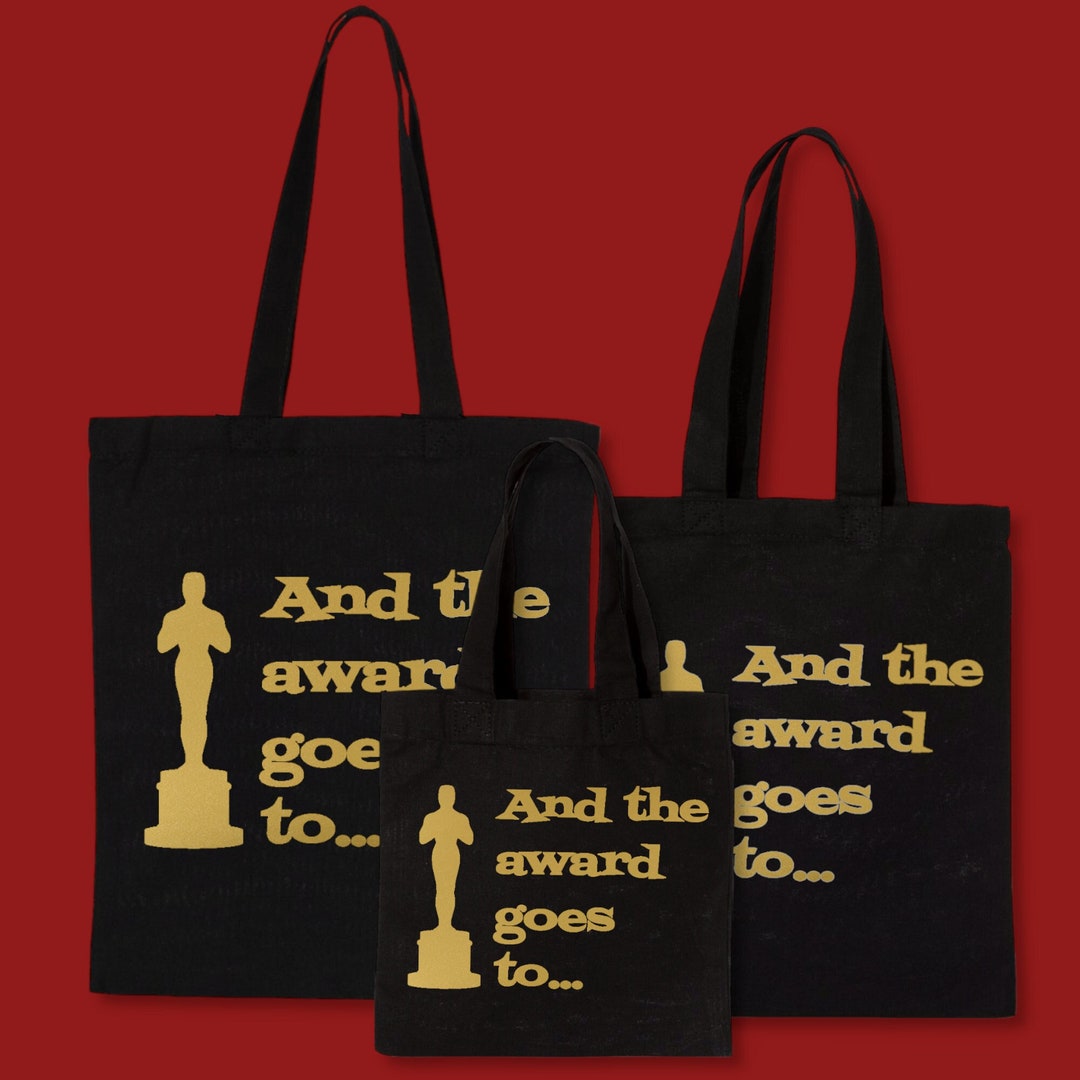 Movie Awards Night Party Swag Mini Tote Bag, Metallic Gold Party Gift ...