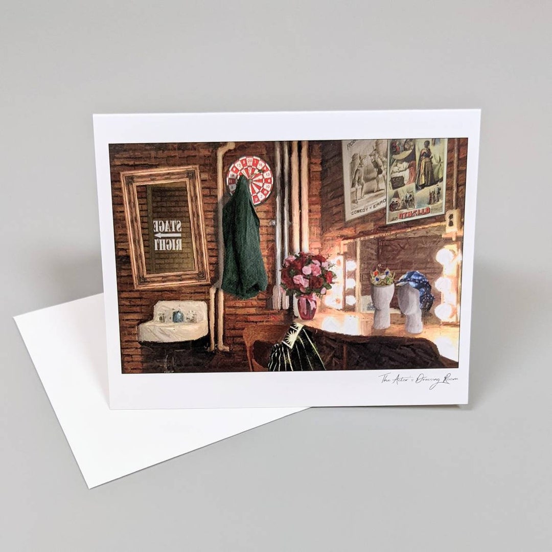 The Actor's Dressing Room Card - Etsy
