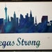 Vegas Strong Skyline Hand Painted Wooden Sign - Etsy