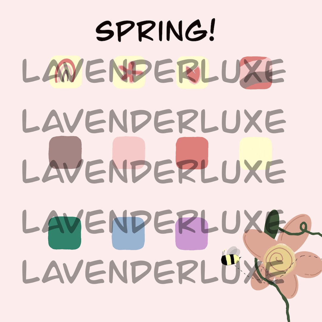 Spring IOS App Icons - Etsy