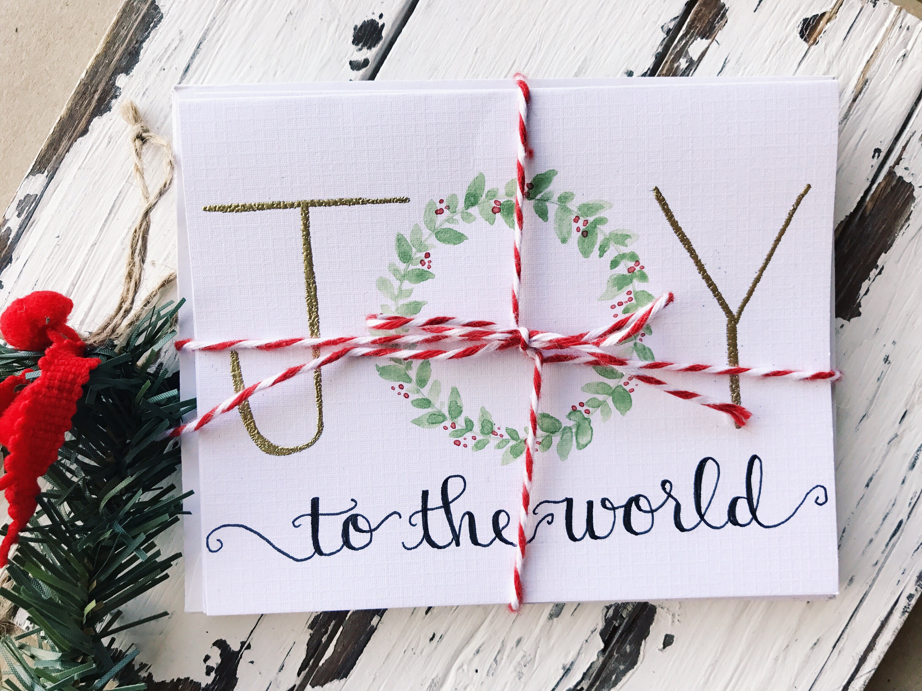 Customized Watercolor and Lettering Cards - Etsy