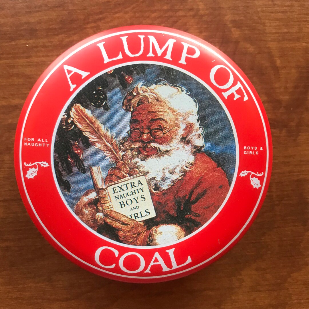 A Lump of Coal, Personalize on Back, Funny Christmas Gift, Naughty List ...