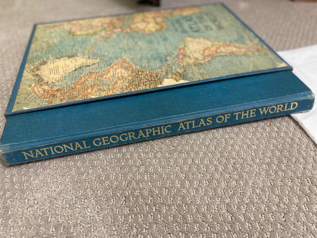 1963 National Geographic, Atlas of the World - Etsy