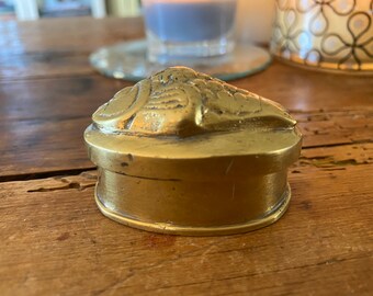 Brass Pill Box - Etsy