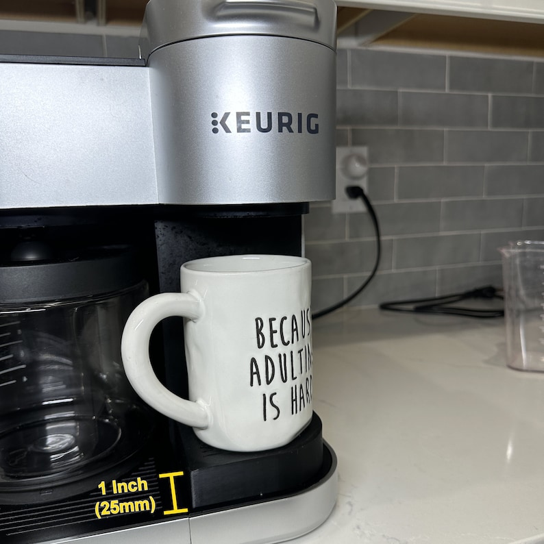 Cup Riser for Keurig K-duo Coffee: Stop Splatter - Etsy