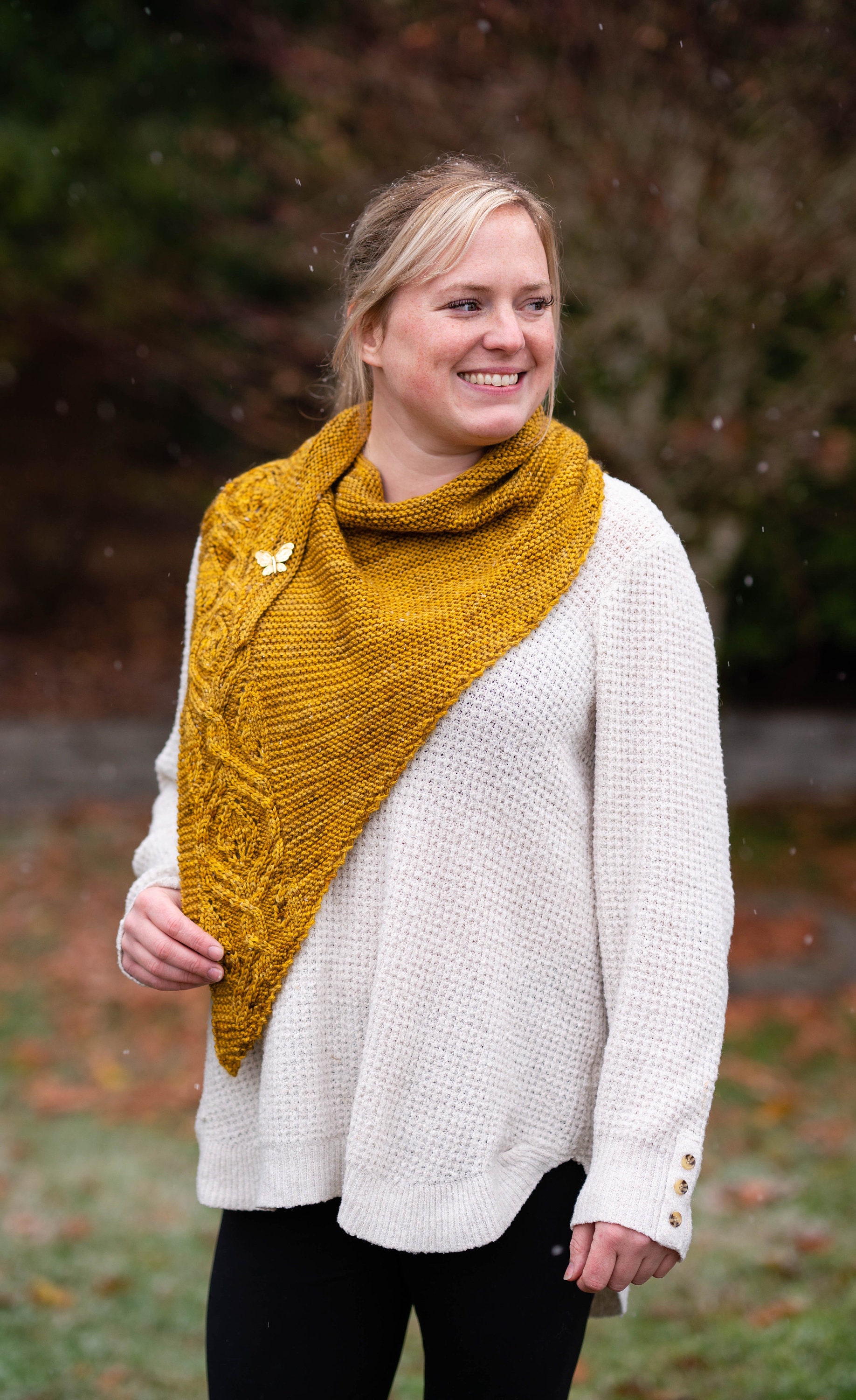 Calla Lily Wrap PDF Knitting Pattern - Etsy