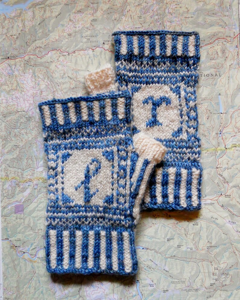 My Sense of Direction Mitts PDF Knitting Pattern - Etsy
