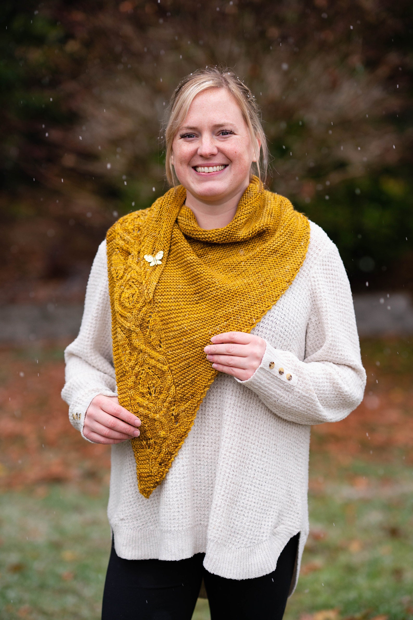 Calla Lily Wrap PDF Knitting Pattern - Etsy