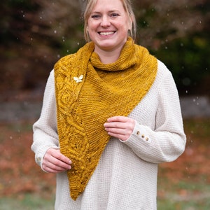 Calla Lily Wrap PDF Knitting Pattern - Etsy