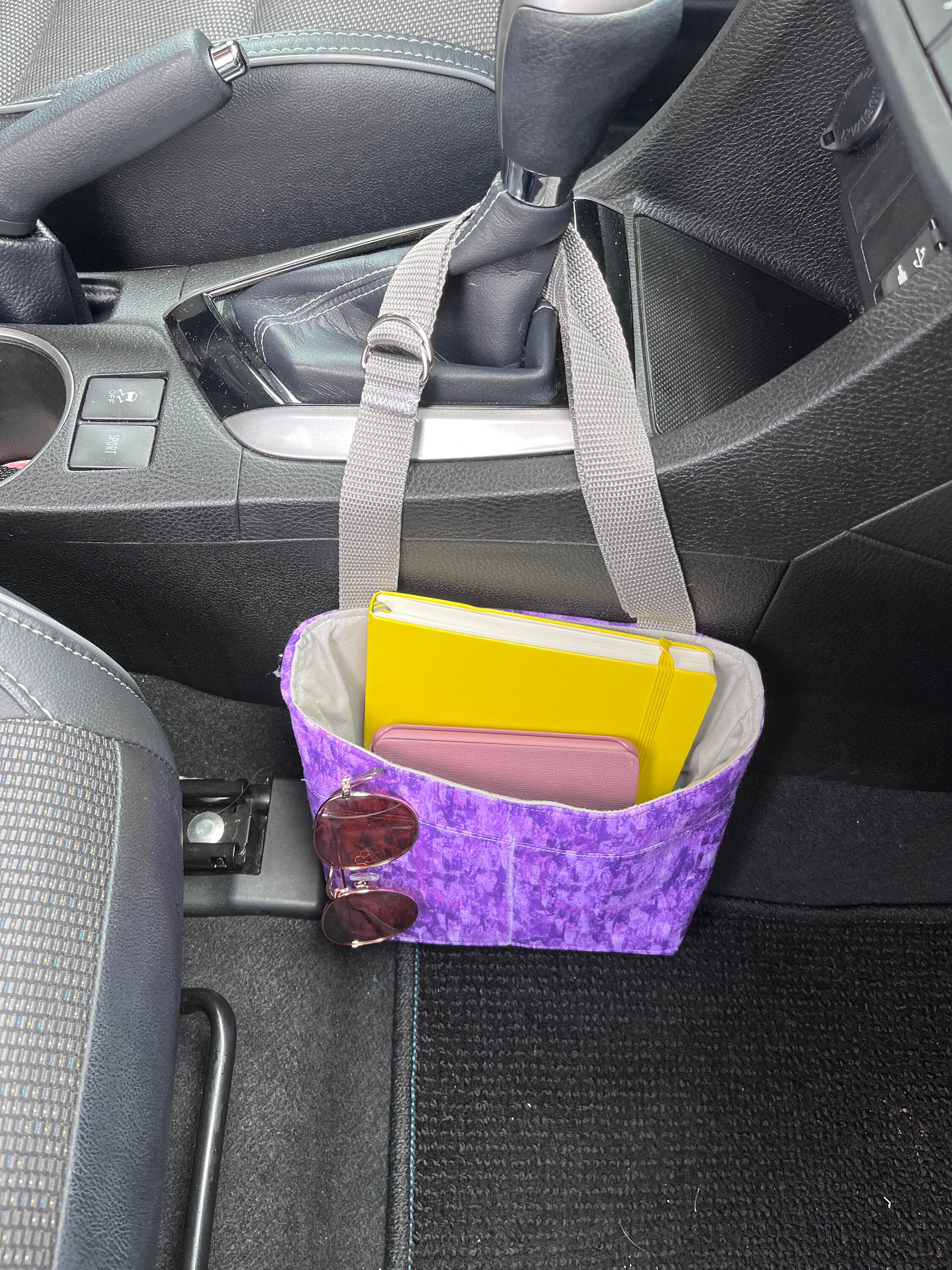 Purple Car Organization Caddy Car Storage Bag Hanging Trash - Etsy