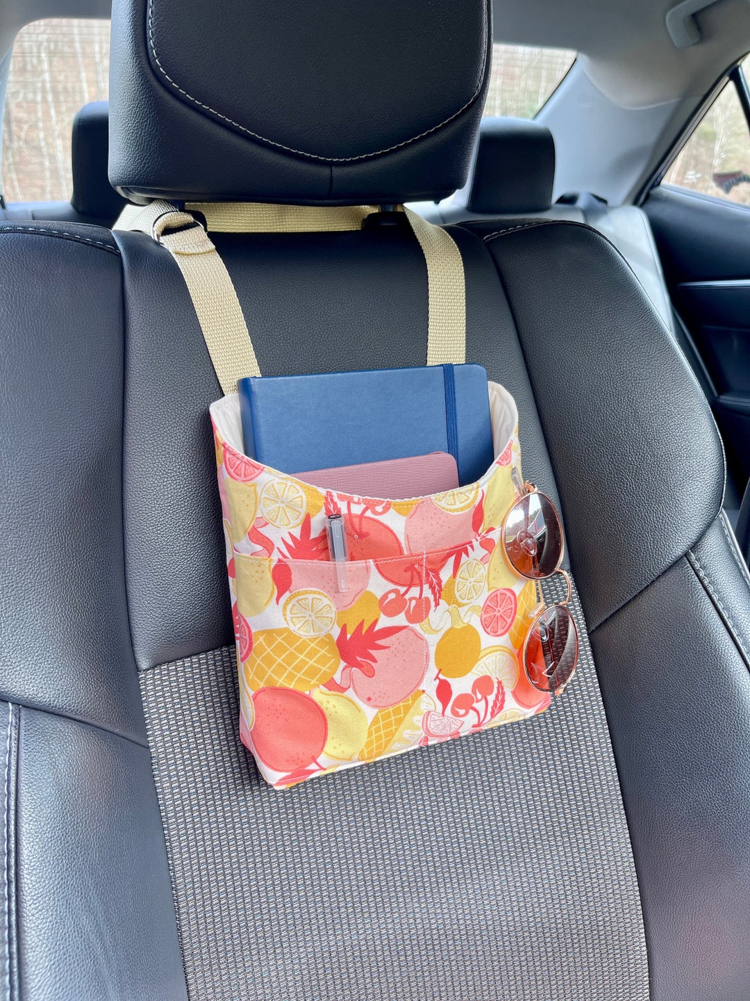 Summer Fruit Car Organizer, Girly Car Accessories, Car Organization Bag ...