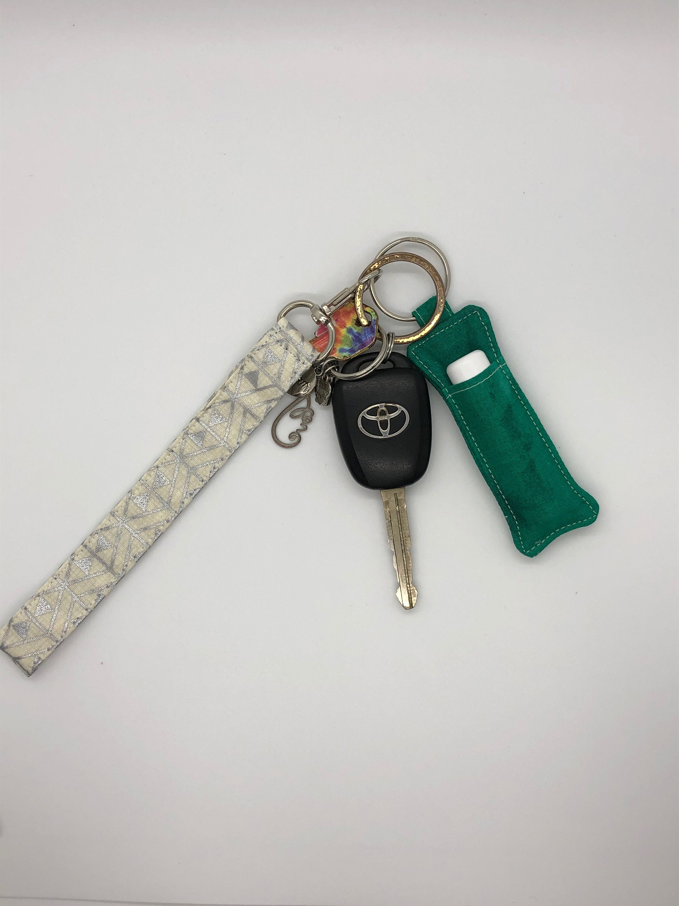 Lip Balm Holder, Chapstick Pocket, Key Chain Accessory, Clip on Key ...