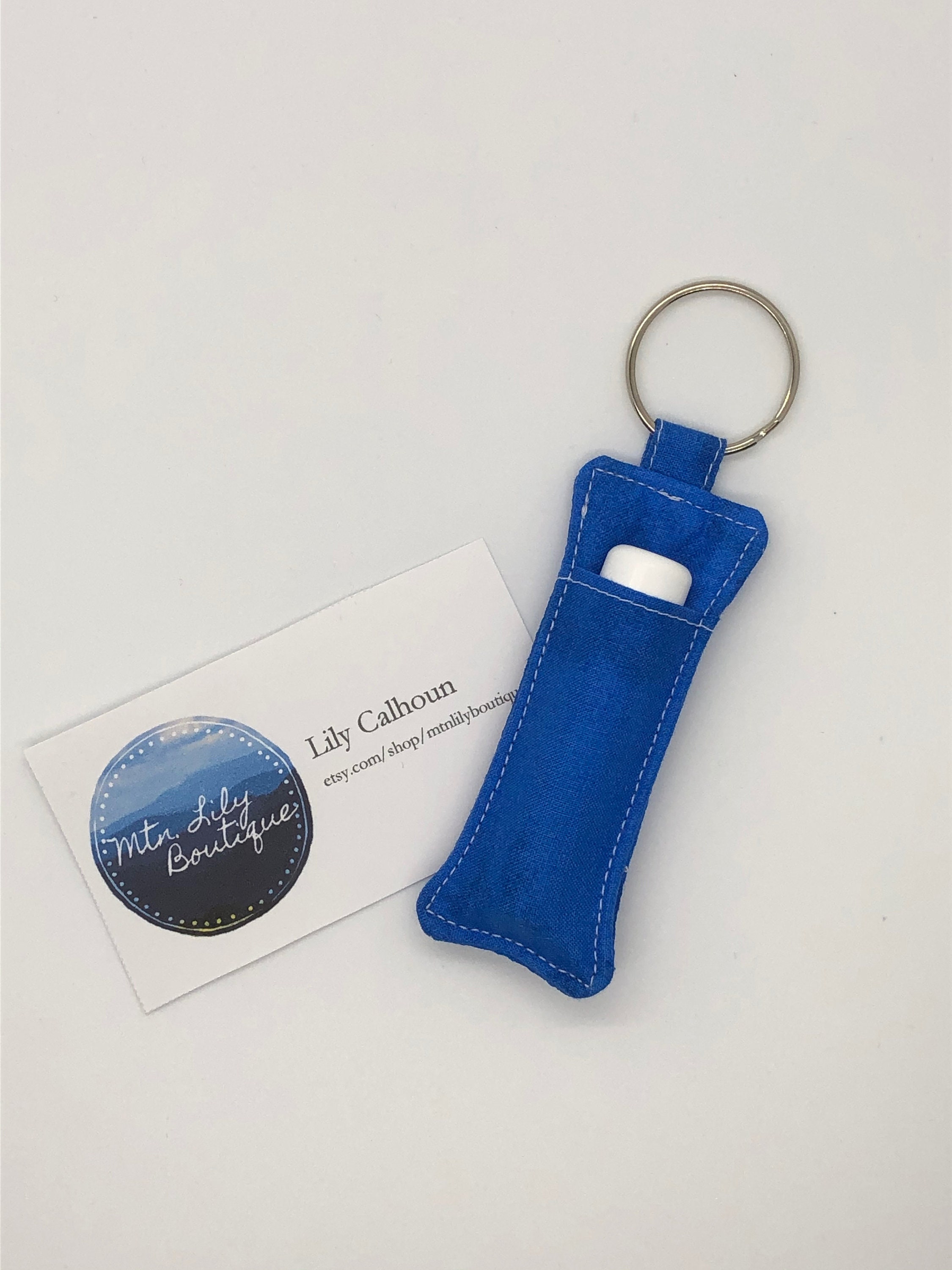 Chapstick Key Chain, Chapstick Holder, Key Ring Accessories, Lip Balm ...
