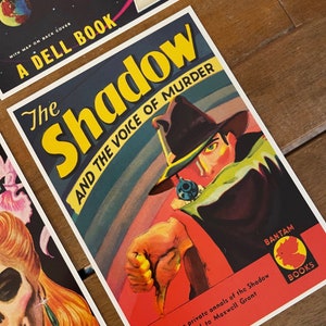 Vintage 90s . PULP FICTION BOOK Cover Art Postcard Lot of 6 . Cover Art ...