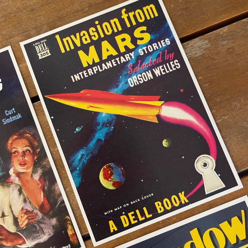 Vintage 90s . PULP FICTION BOOK Cover Art Postcard Lot of 6 . - Etsy