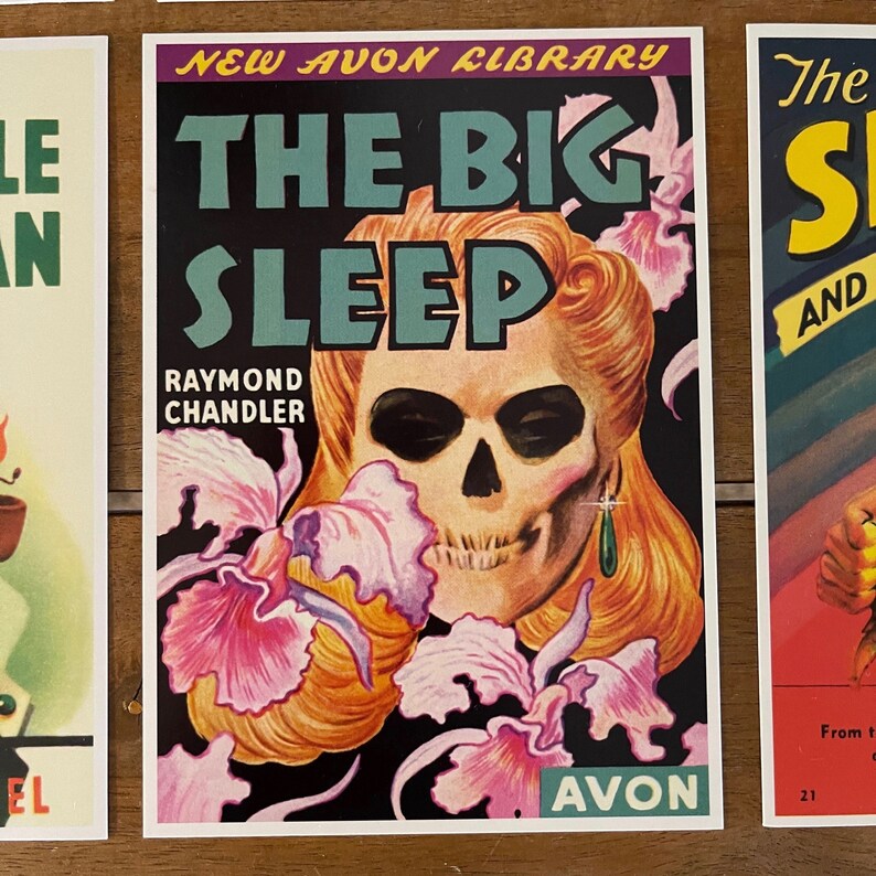 Vintage 90s . PULP FICTION BOOK Cover Art Postcard Lot of 6 . - Etsy